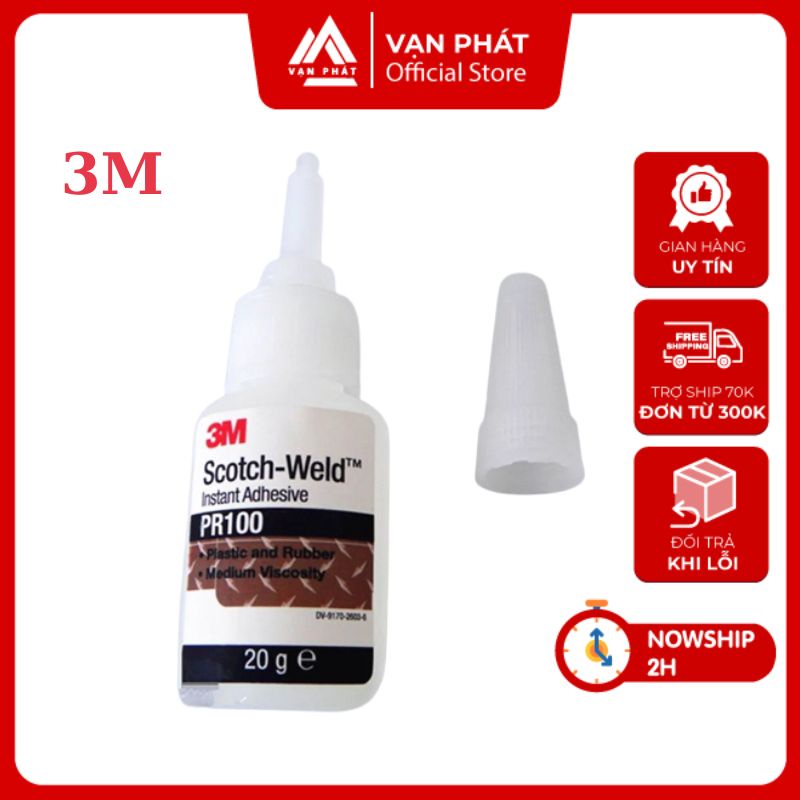 Keo dán đa năng 3m pr100 ,keo dán giày dép da, kim loại ,gỗ ,sành sứ ,cao su siêu dính | Shopee ...