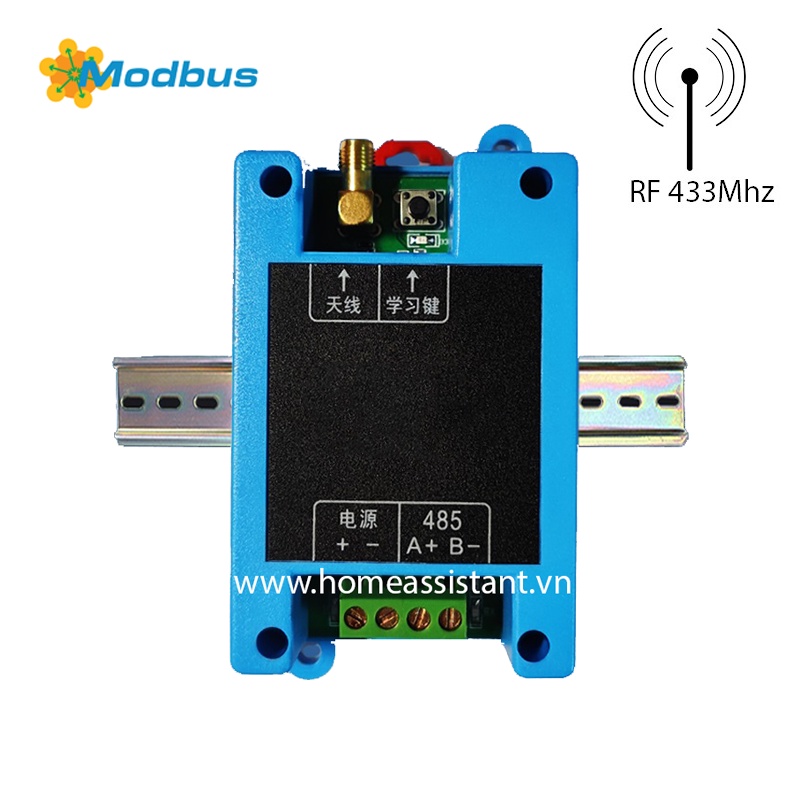 Module Thu Sóng RF 433Mhz RS485 Modbus Điều Khiển Tời Cần Trục LGW-485 ...