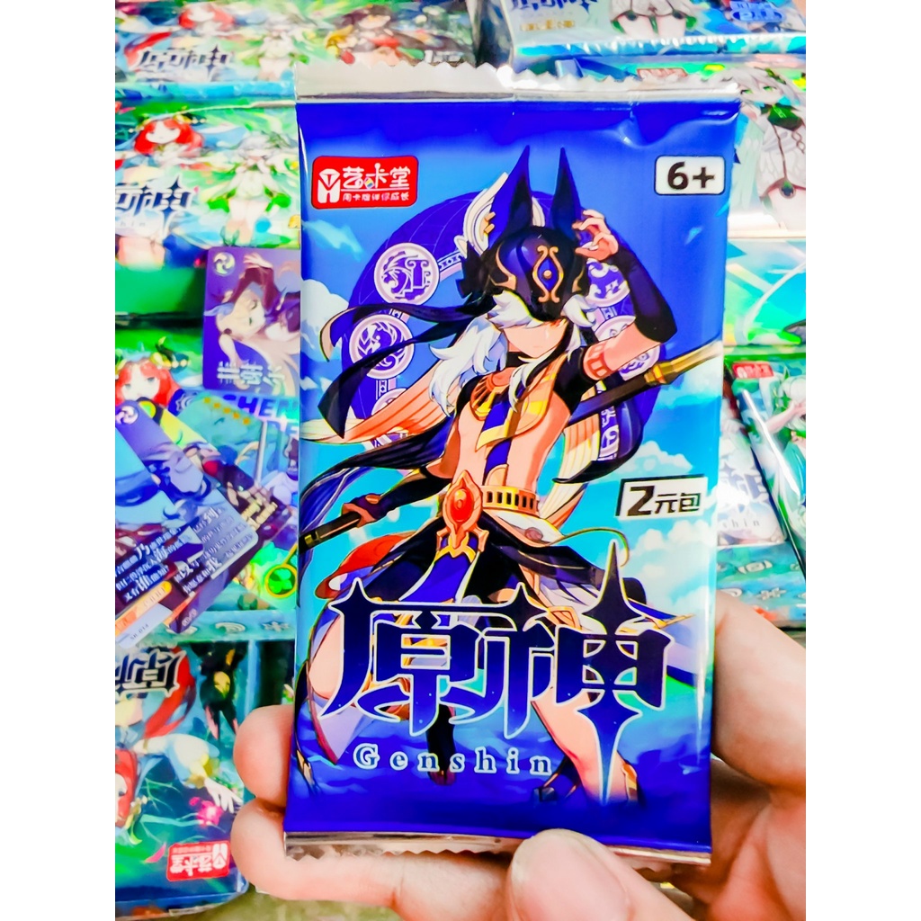 Set 6 ảnh thẻ anime nhân phẩm game Genshin Impact card gacha | Shopee ...