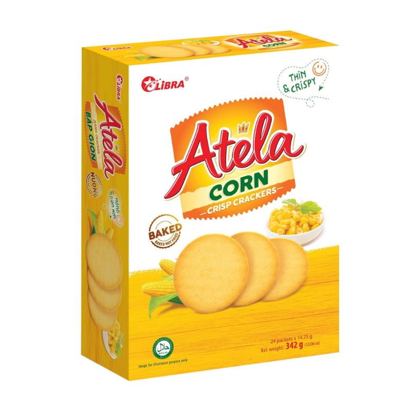 Bánh Atela Cracker Bắp giòn 342g | Shopee Việt Nam