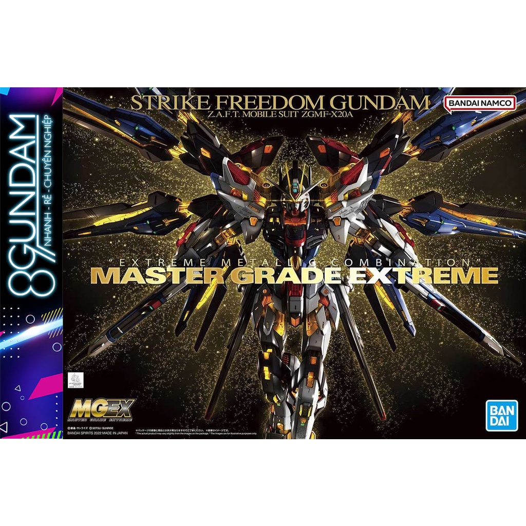 Mô Hình Lắp Ráp MGEX Strike Freedom Gundam (tặng kèm base và decal nước ...