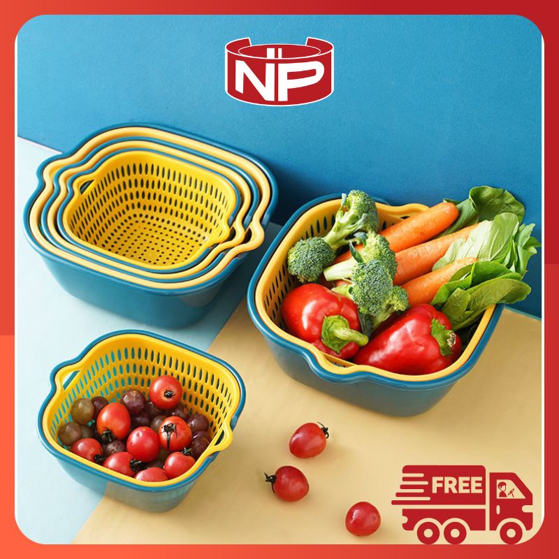 Thau Rổ Rửa Rau Củ Đựng Hoa Quả Trái Cây Bằng Nhựa | Shopee Việt Nam