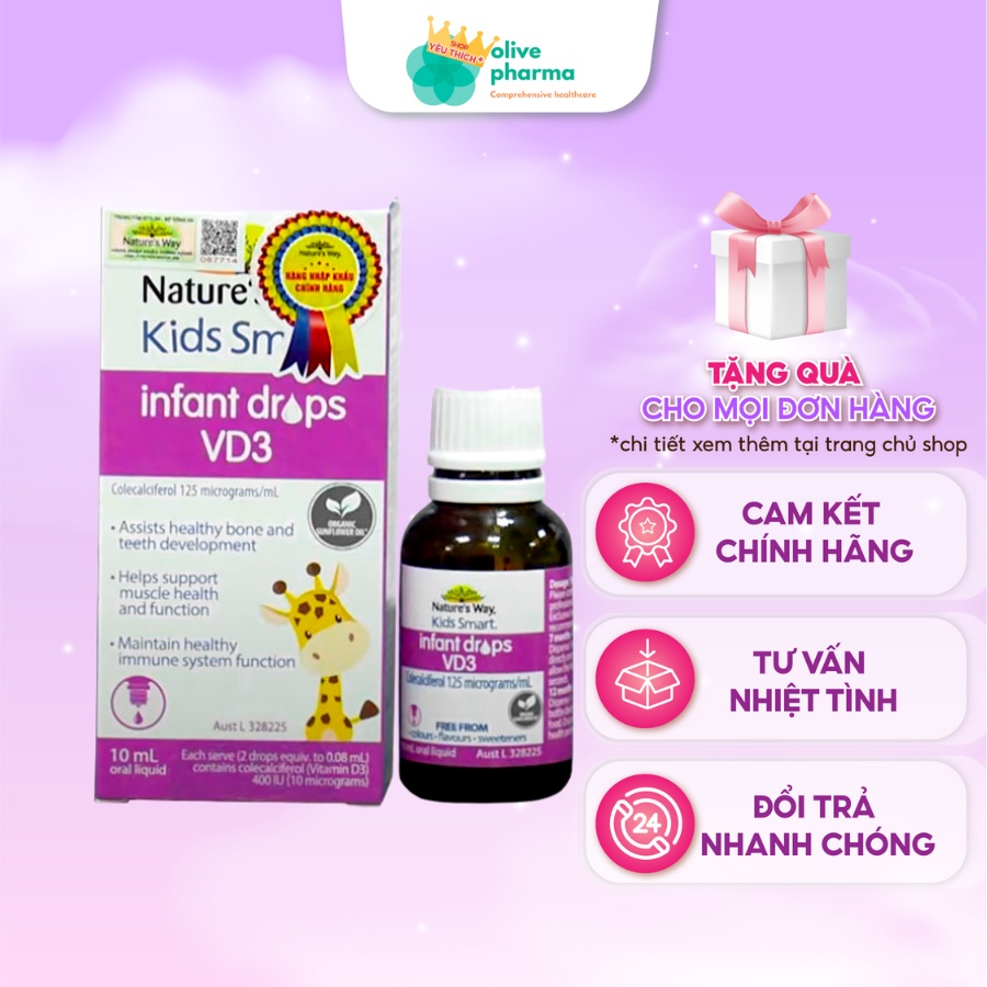 [Chính hãng] Vitamin D3 Drops - Nature's Way Kids Smart Drops Probiotic ...