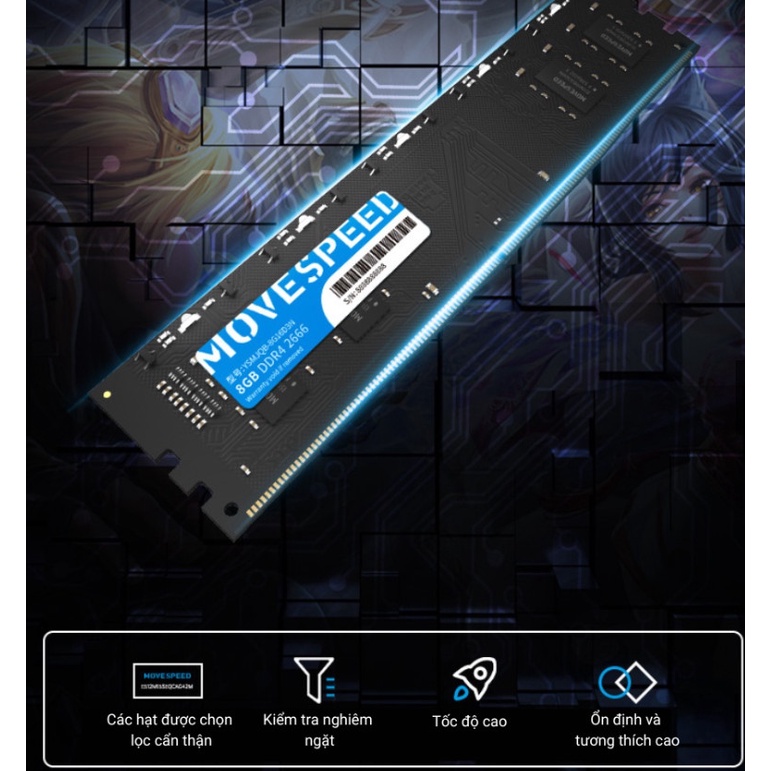 RAM máy tính PC DDR4 8GB Move Speed 3200Mhz | Shopee Việt Nam