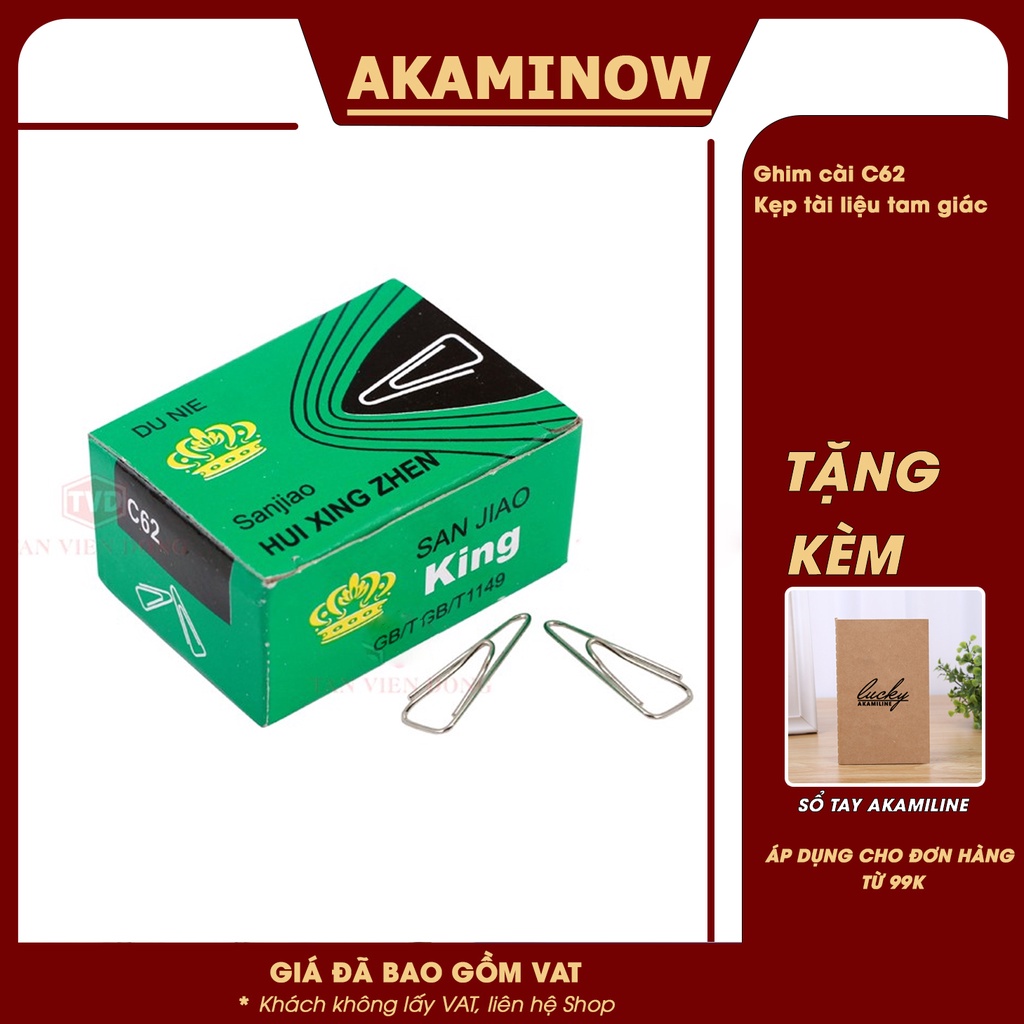 Ghim cài C62 - Kẹp tài liệu tam giác | Shopee Việt Nam