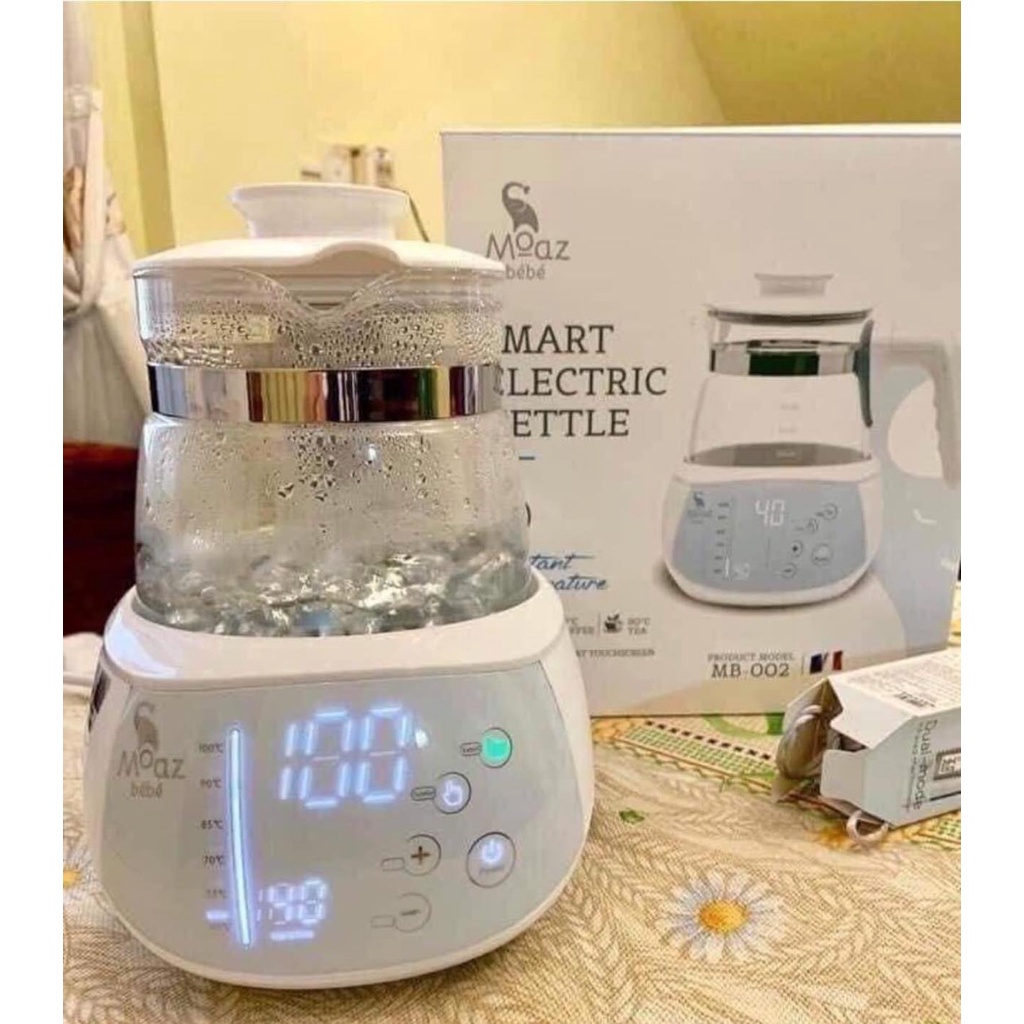 Bình đun nước pha sữa giữ nhiệt Moaz Bebe MB002 1 lít, Máy đun nước ...