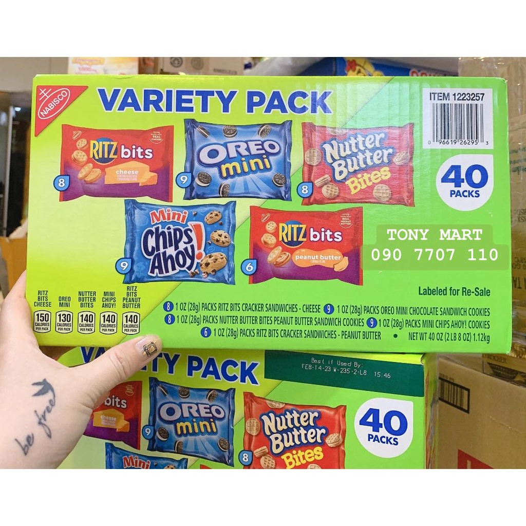 THÙNG BÁNH NABISCO VARIETY PACK - 40 PACKS/1,12KG - USA | Shopee Việt Nam