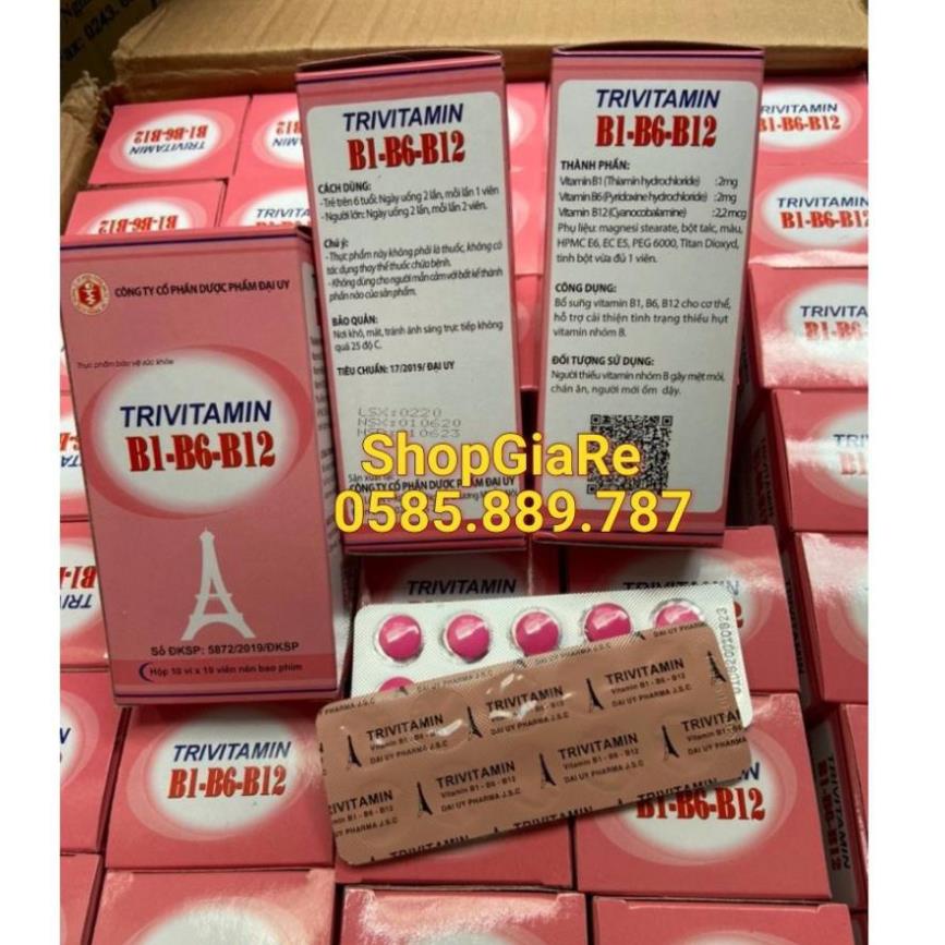 Trivitamin B1-B6- B12 bổ sung vitamin dưỡng chất cho cơ thể, nâng cao ...