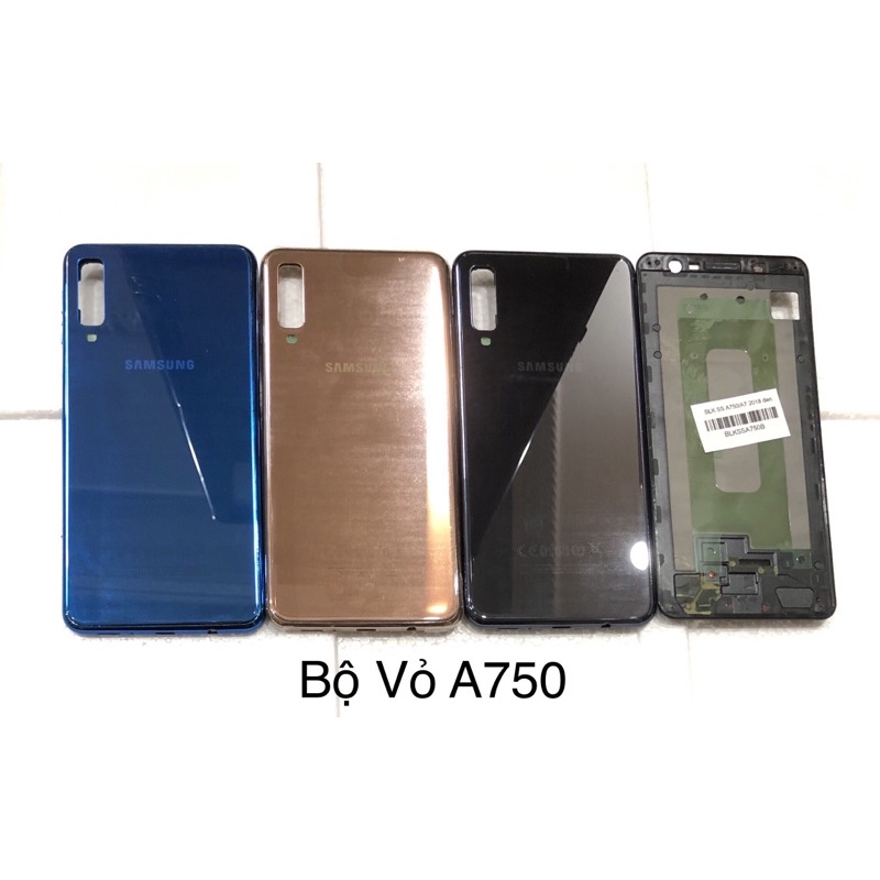 Bộ Vỏ Samsung A750/ A7 2018 (gồm nắp lưng, Viền sườn, khung xương, khe sim, nút bấm) | Shopee ...
