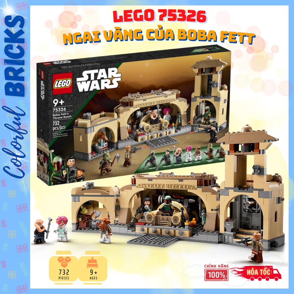 Lego 75326 Ngai vàng của Boba Fett - Boba Fett's Throne Room - Lego ...