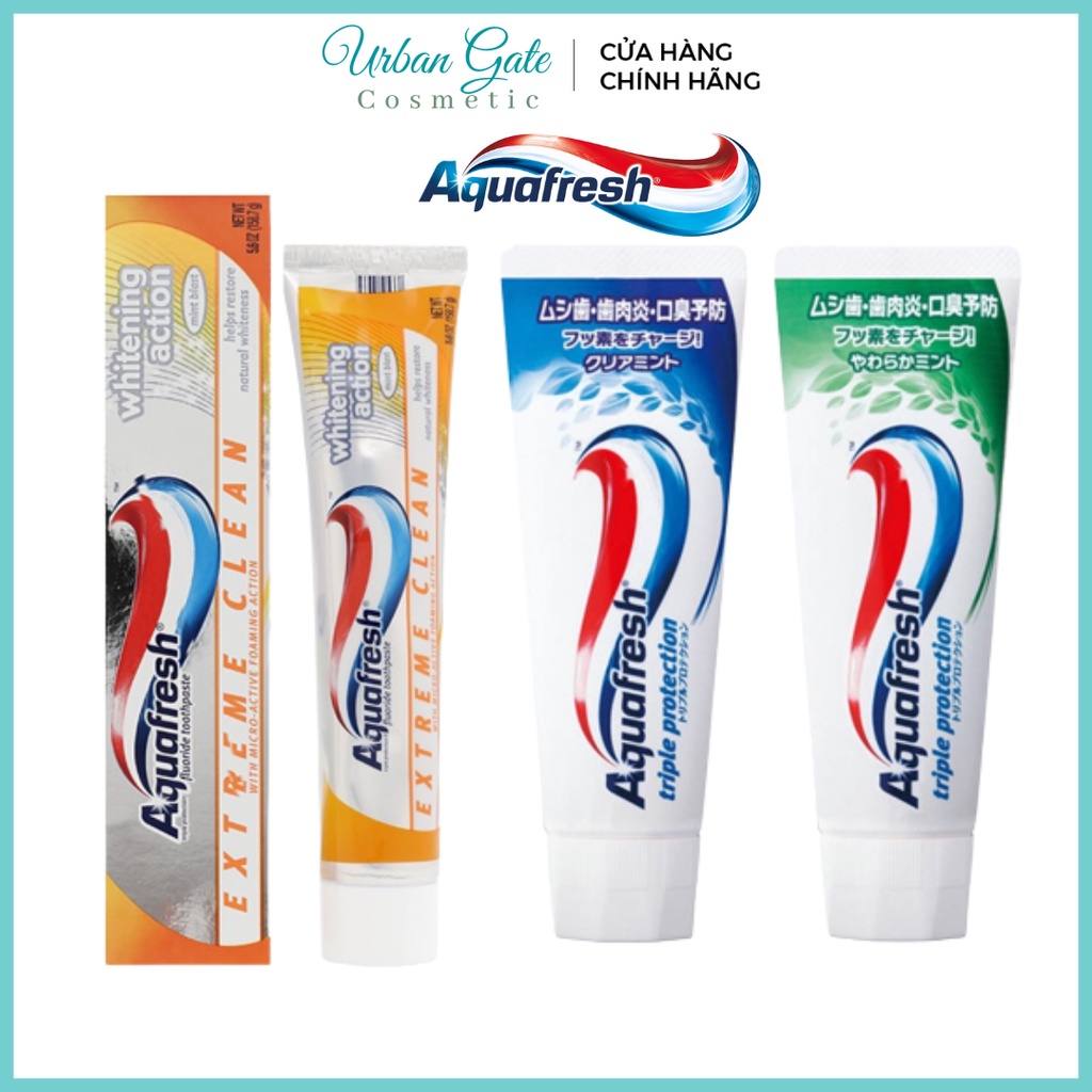 Kem đánh răng AQUAFRESH Mỹ/Anh Bạc Hà/Whitening Action/Triple Protection 100g/158.7g | Shopee ...