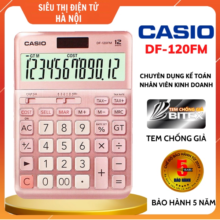 Máy Tính Casio DF-120FM - Hàng Chính Hãng Bitex - Thông Dụng Cho Kế Toán (Bảo Hành 5 Năm ...