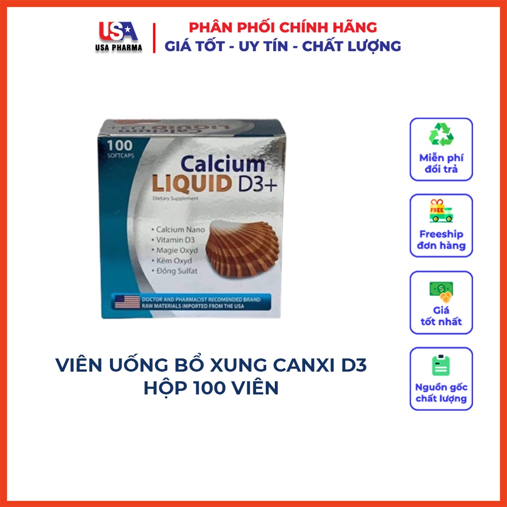 Liquid Calcium D3 Bổ sung canxi Chống Còi Xương, Loãng Xương, Kém phát ...