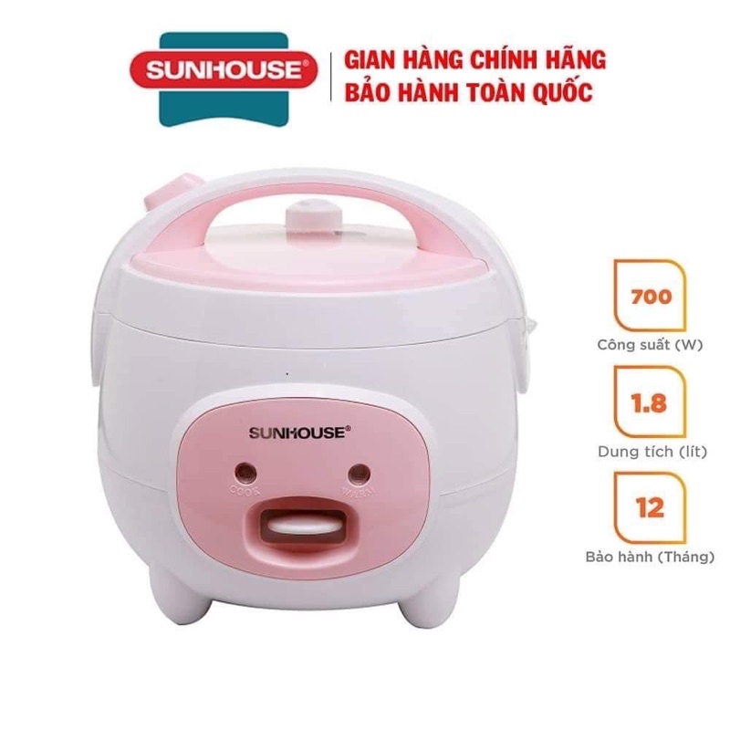 NỒI CƠM ĐIỆN SUNHOUSE SHD8607 1,8lit | Shopee Việt Nam