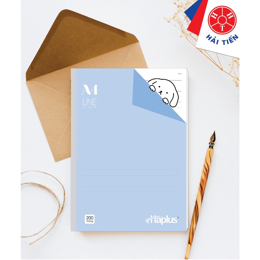 HẢI TIẾN Vở kẻ ngang A4 Haplus - LINE (ĐL 60g/m2) - 200 trang | Shopee Việt Nam