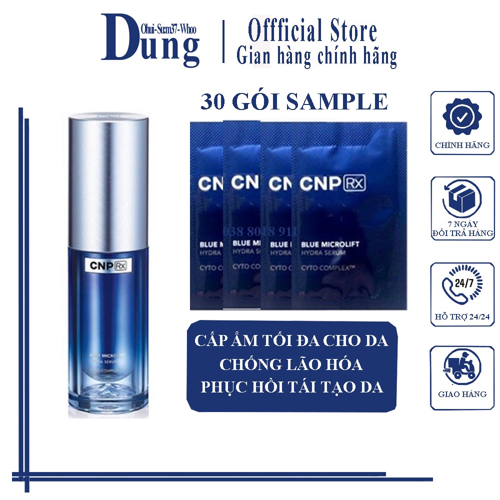 Combo 30 Gói Tinh Chất Cấp Nước CNP Blue Microlift Hydra Serum CYTO ...