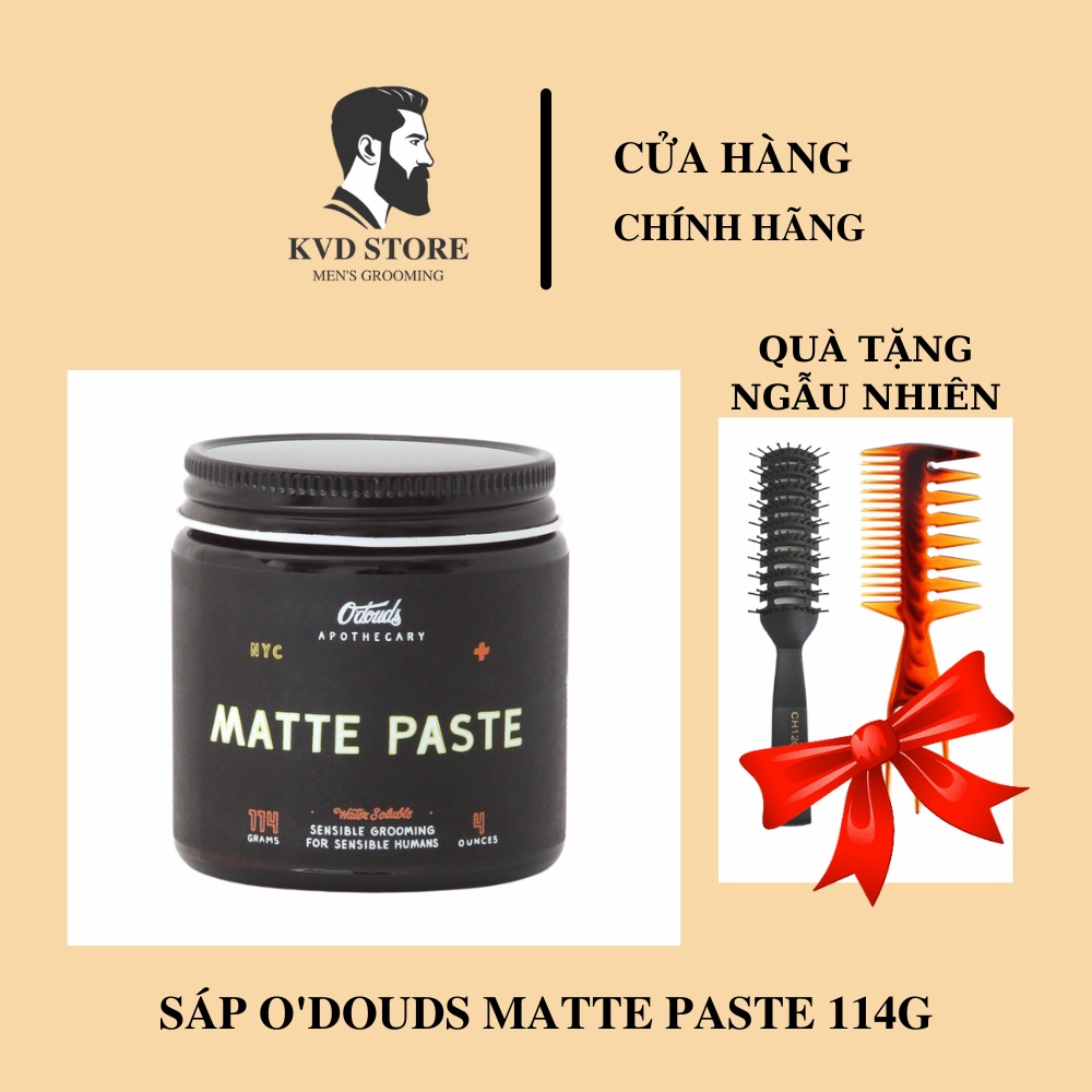 [Chính Hãng] Sáp Vuốt Tóc Nam O'Douds Matte Paste - Có Tem 7 Màu | Shopee Việt Nam
