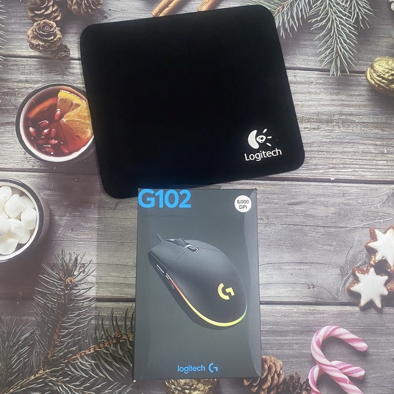 Combo 2 Chuột G102 + 2 Lót Chuột Gaming Logitech G102 Led RGB - Hàng OEM | Shopee Việt Nam