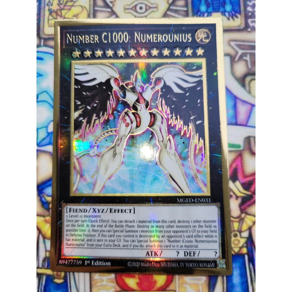 Thẻ bài Yugioh - TCG - Number C1000: Numerounius / MGED-EN031 | Shopee ...