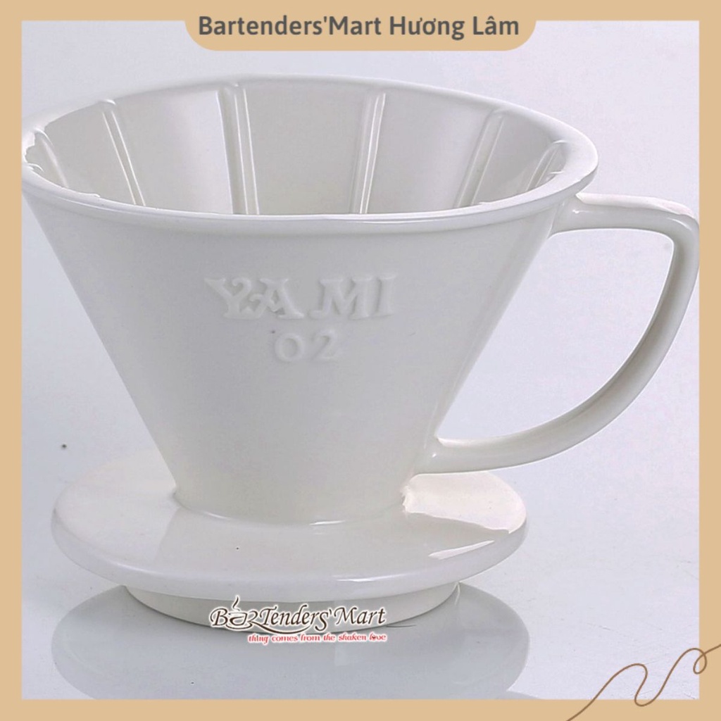 Phễu Lọc Cafe Yami 02 Màu Trắng - Coffee Dripper Cup V02 | Shopee Việt Nam