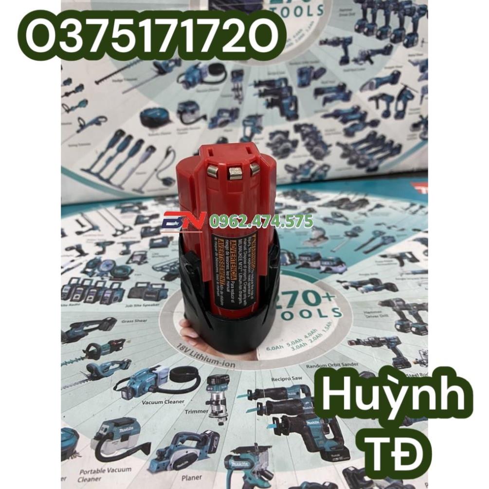 Vỏ mạch pin Milwaukee 3 cell 10.8V - 12V Li-ion, mạch nhận sạc zin ...