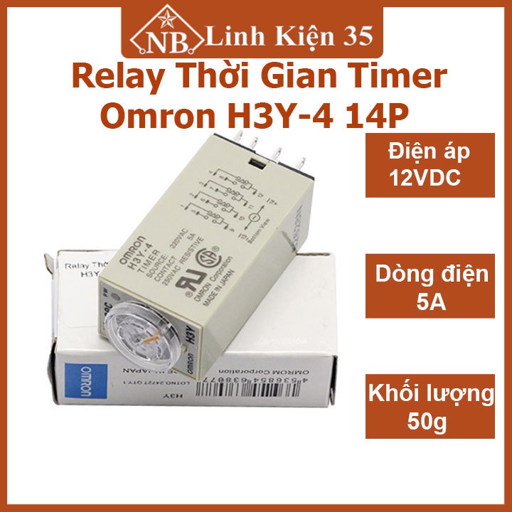 Relay thời gian Timer Omron H3Y-4 14P 220V | Shopee Việt Nam