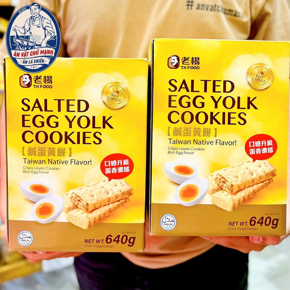 Bánh Trứng Muối Yến Mạch Salted Egg Yolk Cookies Tk Food | Shopee Việt Nam