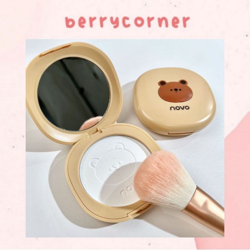 NOVO - Phấn phủ nén Novo Luminous Feather Soft Silk Powder | Shopee ...