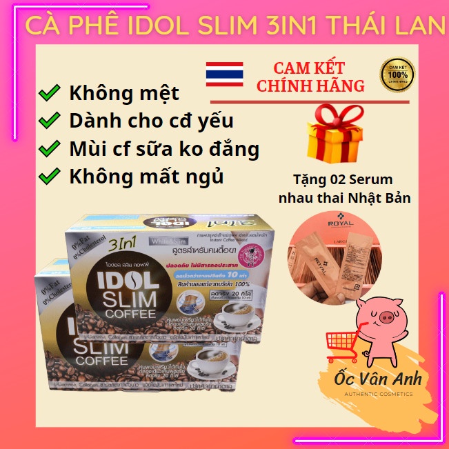 Cà phê idol slim 3in1 giảm mạnh gấp đôi, giảm cân thái lan | Shopee ...