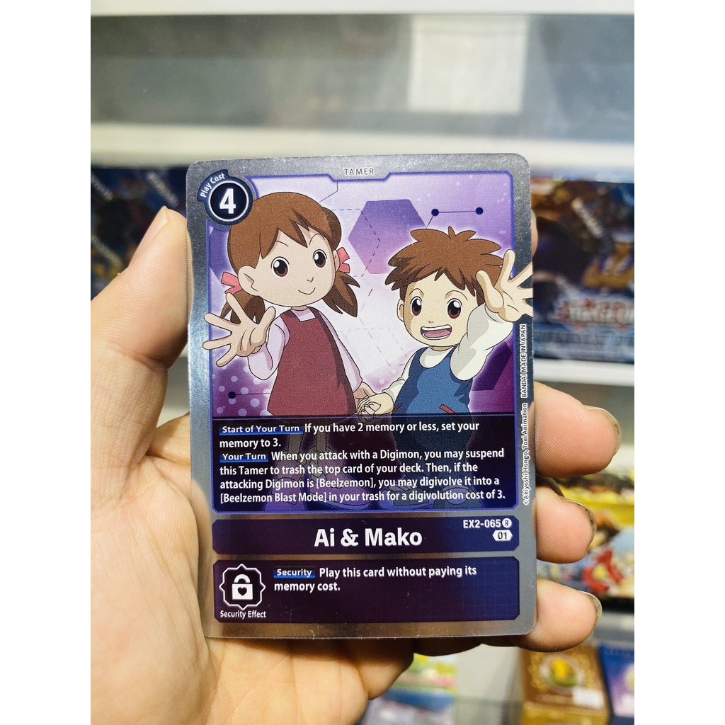 Thẻ bài Digimon Mã EX2-065 - Ai & Mako - Tamer - Rare | Shopee Việt Nam