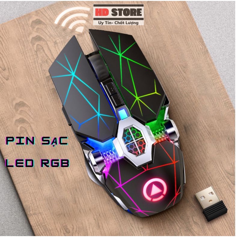 Chuột Gaming Không Dây YINOIAO A7 LED Tự Động Đổi Màu DPI 3600 Dùng Cho Máy Tính | Shopee Việt Nam