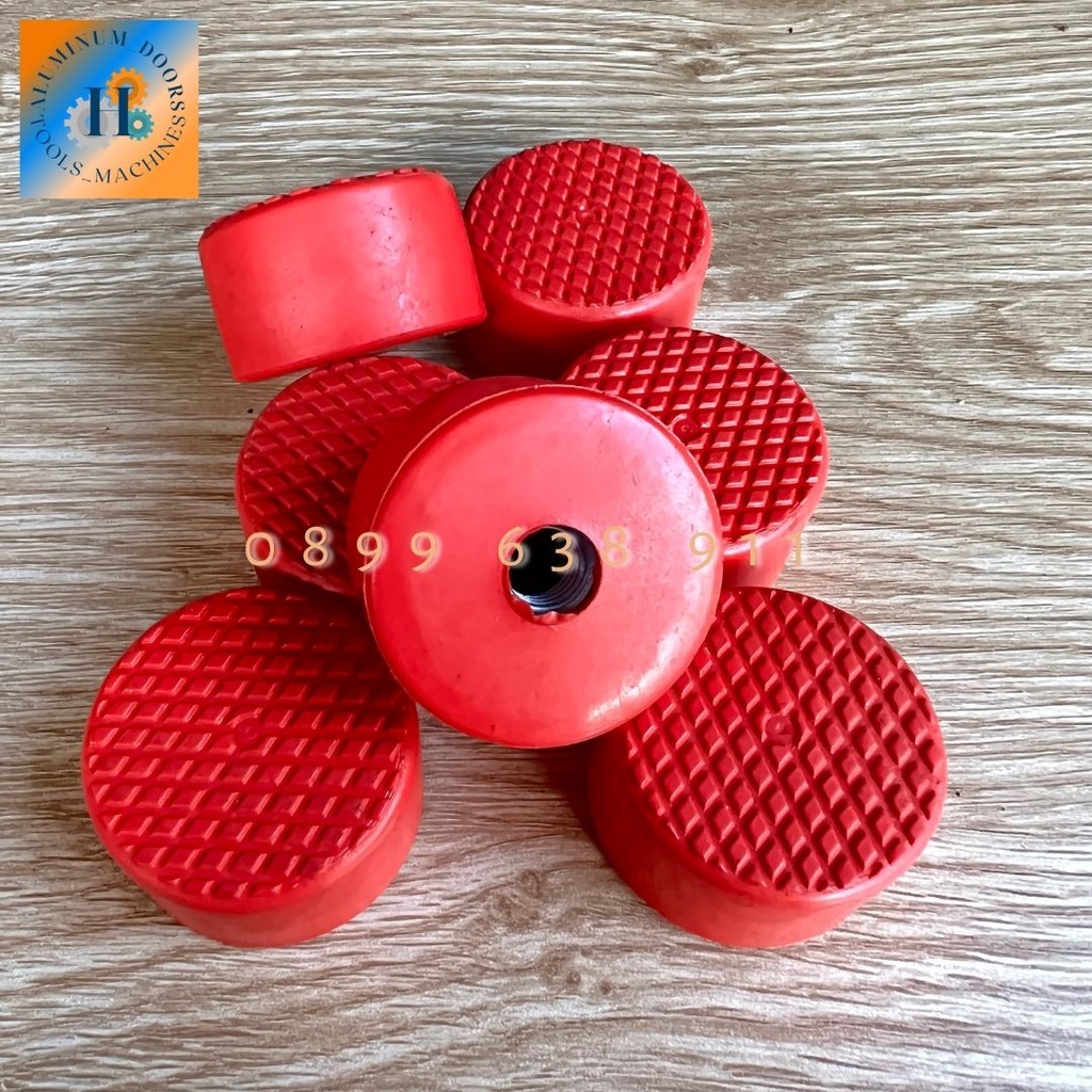 Núm cao su kẹp phôi nhôm, sắt, gỗ... ren m10x1.25 máy cắt nhôm, lắp ...