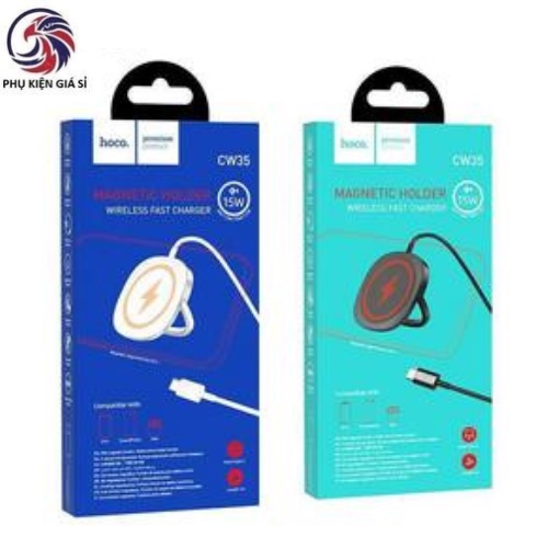 ĐẾ SẠC NHANH KHÔNG DÂY 15W KIÊM GIÁ ĐỠ ĐIỆN THOẠI - HOCO CW35 | Shopee ...