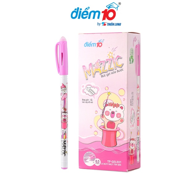 Bút Tím gel xóa được Hàng Thiên Long Mazzic TP-GEL E01 | Shopee Việt Nam
