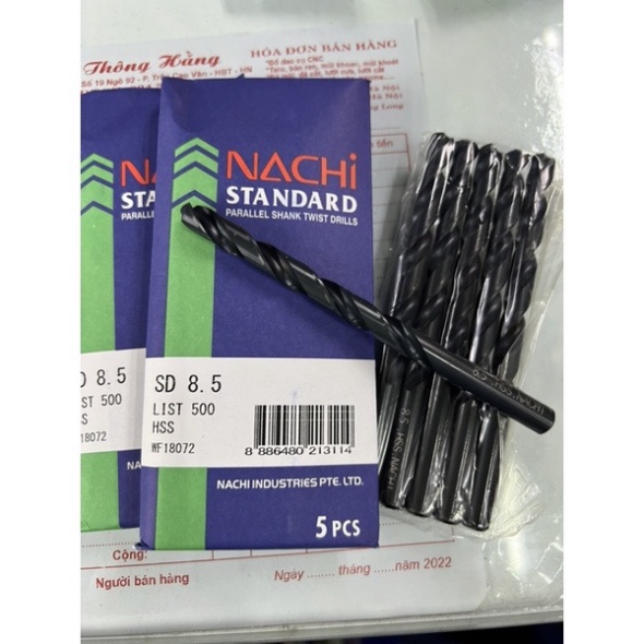 ( Chính hãng) Mũi Khoan thép Nachi List 500 từ phi 11 đến 12mm, Hàng chính hãng chất lượng cao ...