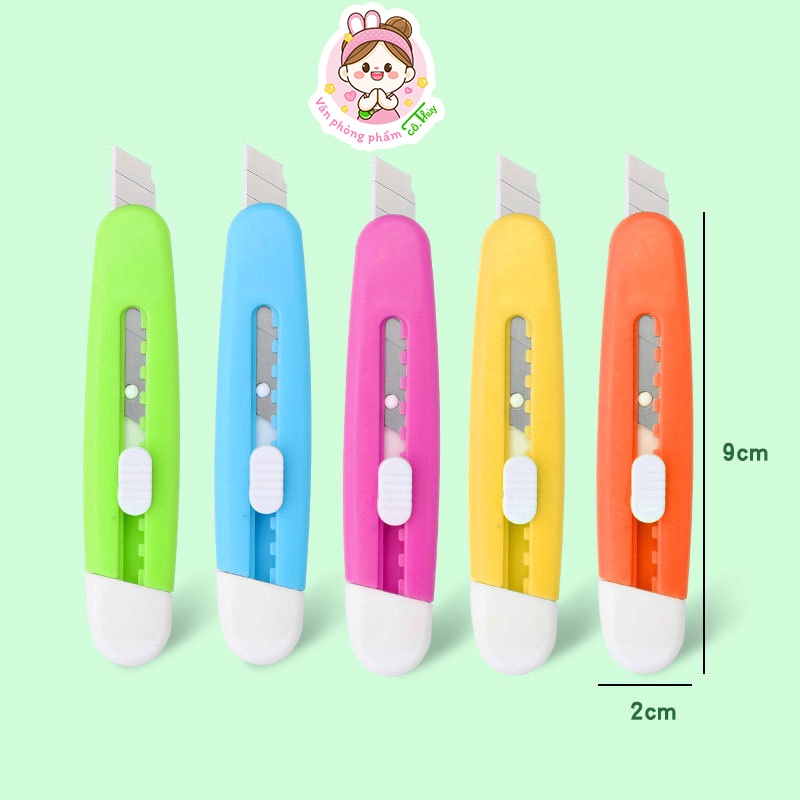D02 Dao tiện ích dao mini Dao Rọc Giấy Bỏ Túi Mini minh họa cá heo, cà ...