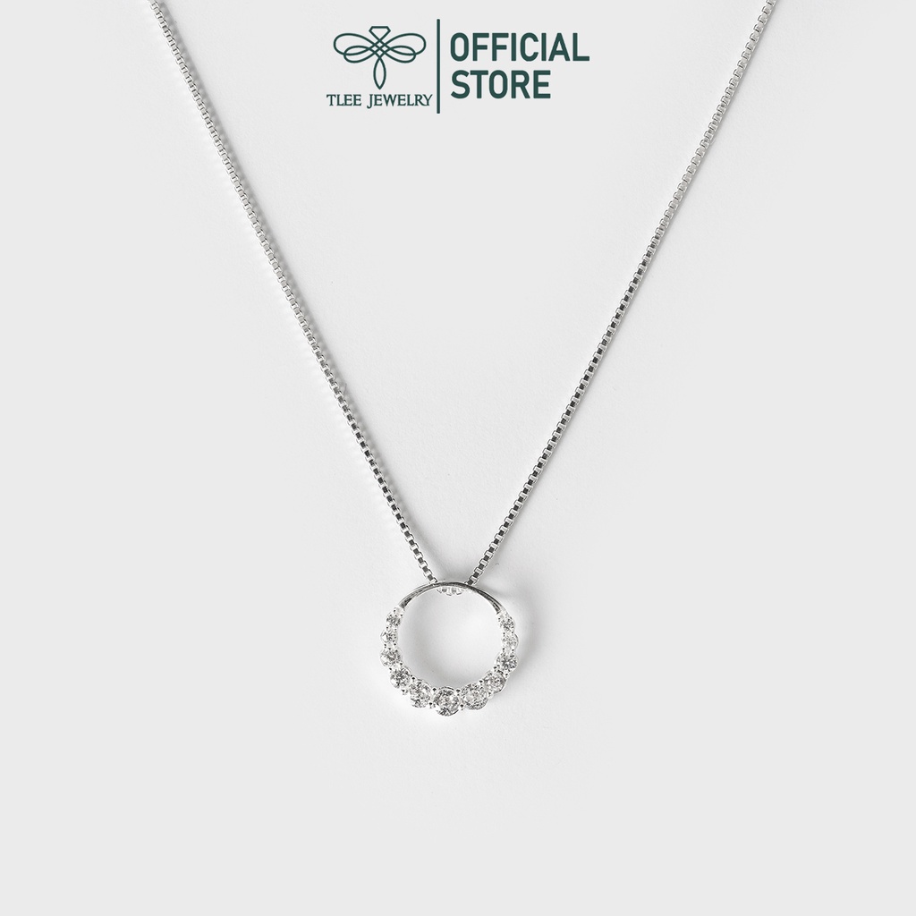 Dây chuyền bạc nữ TLEE Endless đính đá tròn cao cấp TLEE JEWELRY D0144 | Shopee Việt Nam