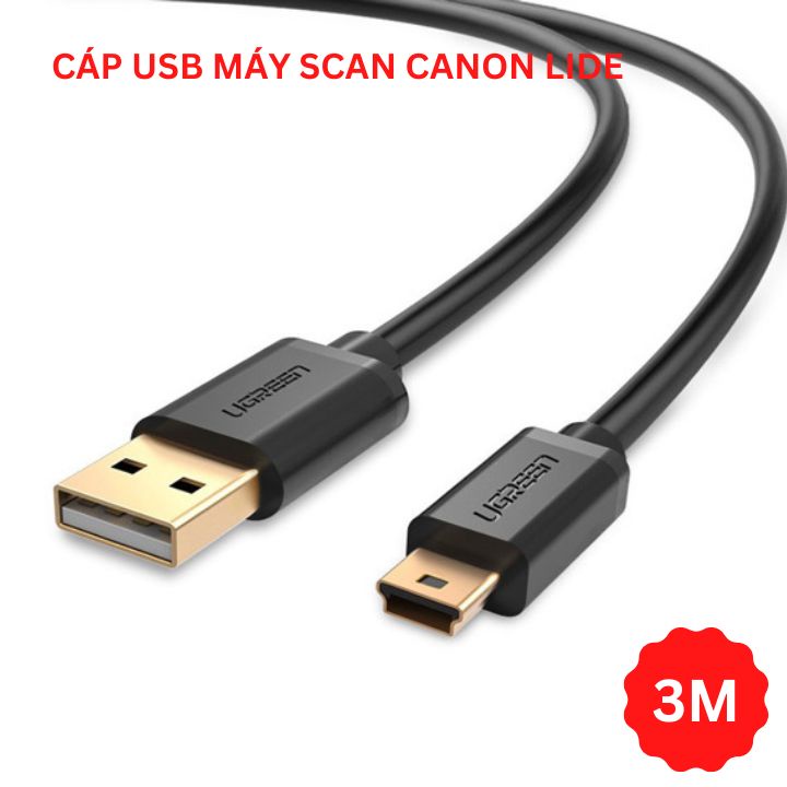 Dây USB kết nối máy tính với máy Scan Canon line 220 dài 3m ...