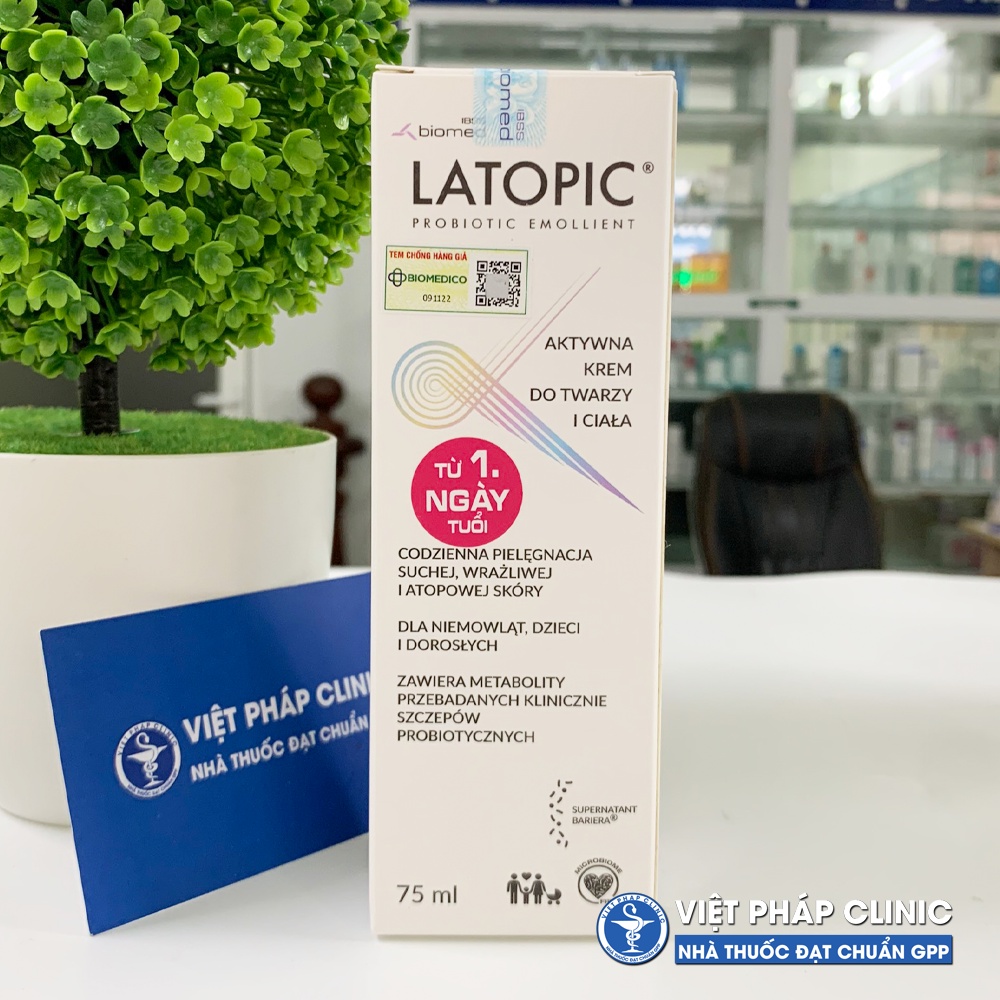 KEM DƯỠNG ẨM LATOPIC FACE AND BODY CREAM DỊU NGỨA DA KÍCH ỨNG | Shopee ...