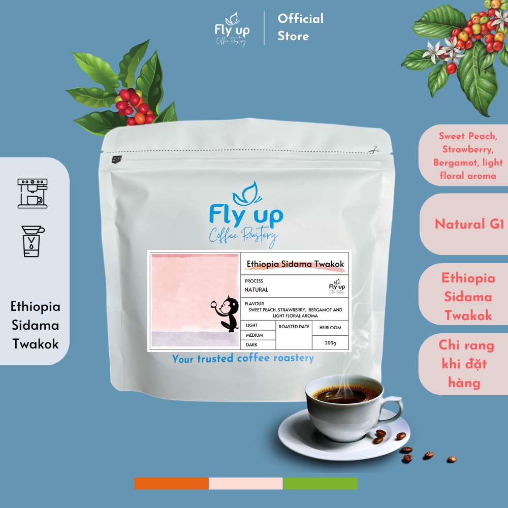 Cà phê Espresso Ethiopia Sidama Twakok G1 gói 200g, Cafe Filter ...