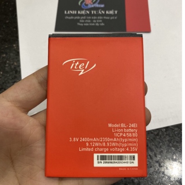 Pin Itel BL-24El/ Pin Itel 1508 ( 2350 mAh ) Dung lượng chuẩn bảo hành 1 đổi 1 | Shopee Việt Nam
