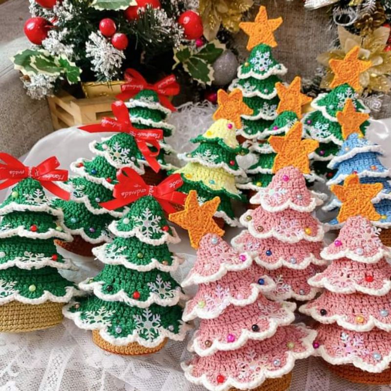 CÂY THÔNG NOEL LEN HANDMADE | Shopee Việt Nam