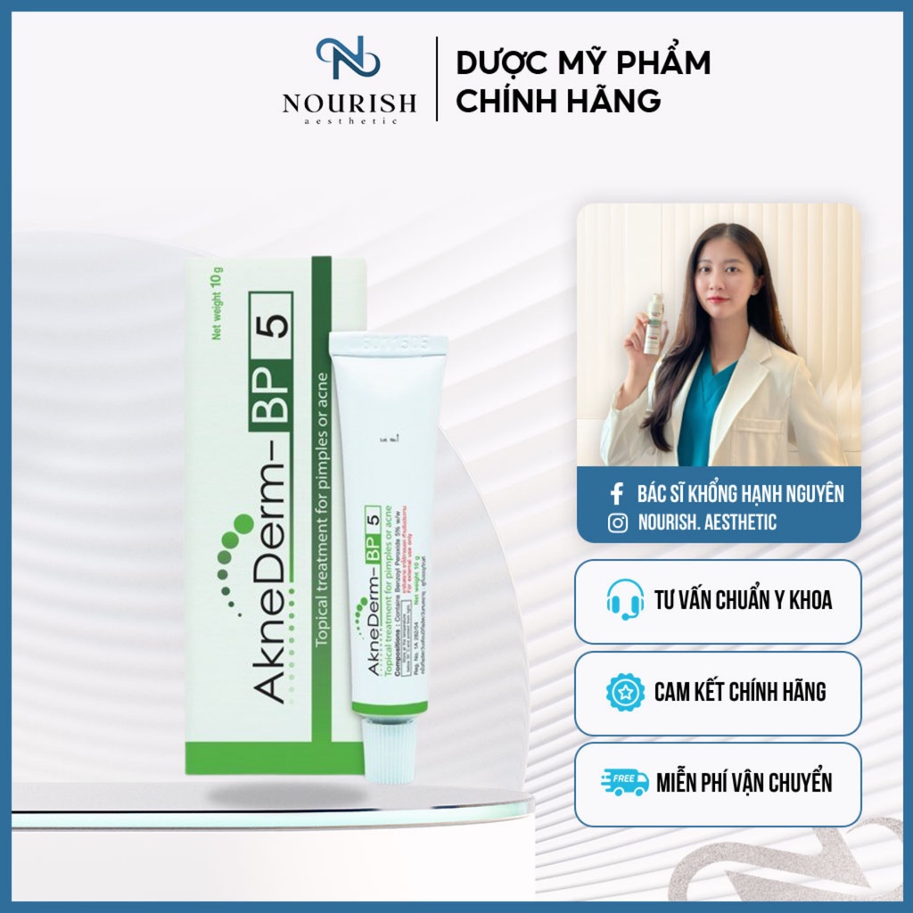 Kem Giảm Mụn Berich Aknederm Bp 5 Benzoyl Peroxide 10g Shopee Việt Nam