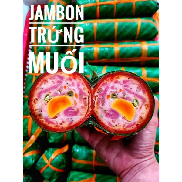 CHẢ JAMPON TRỨNG MUỐI BAO DA. đòn 500g | Shopee Việt Nam