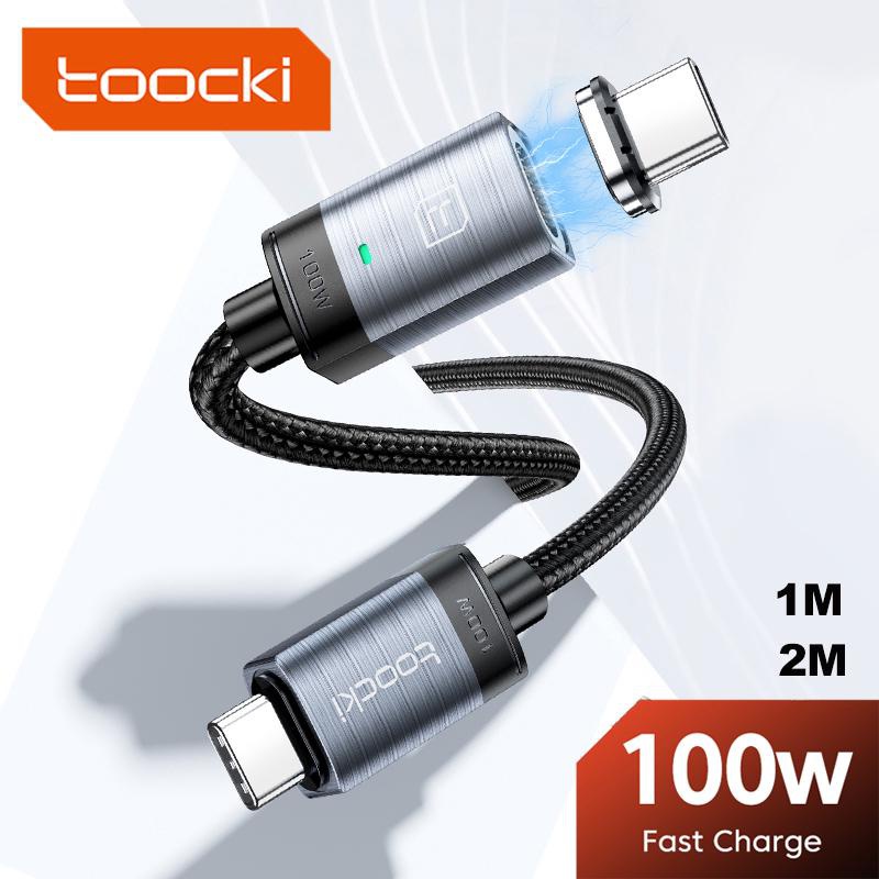 Cáp sạc nhanh TOOCKI PD 100W USB C sang Type C từ tính | Shopee Việt Nam