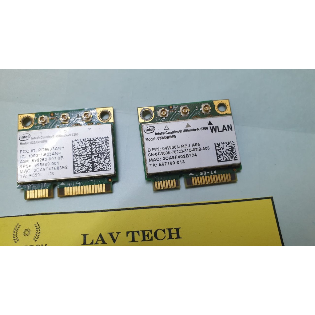 Cạc Wifi Intel Centrino Ultimate N6300, Cạc Wifi 6300 ( Băng tần Kép ...