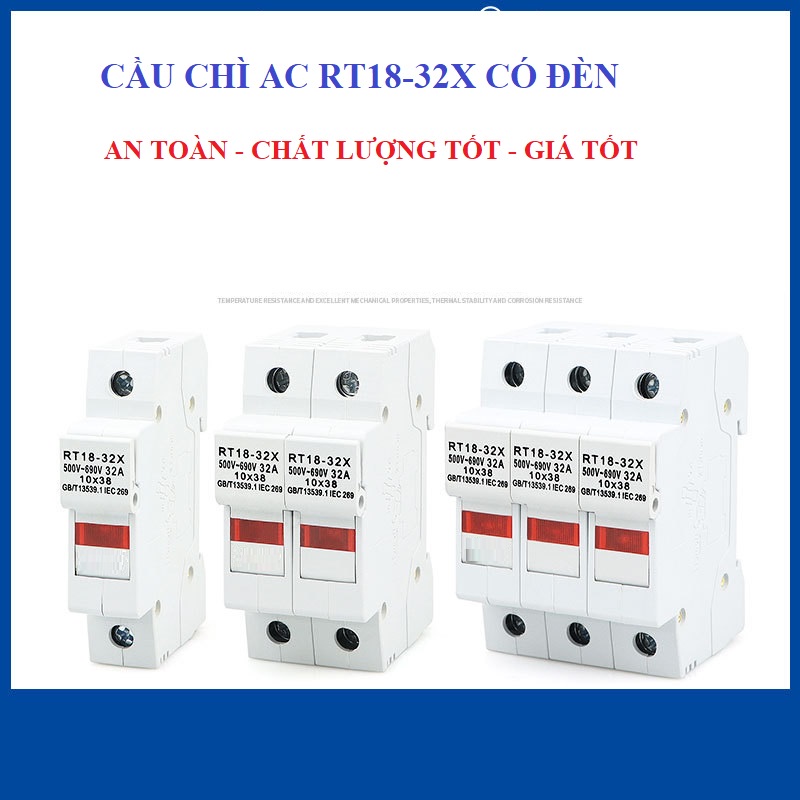 Cầu Chì sứ dạng ổng RT18-32X Dùng cầu chì AC R015 0-500V Tiêu chuẩn | Shopee Việt Nam