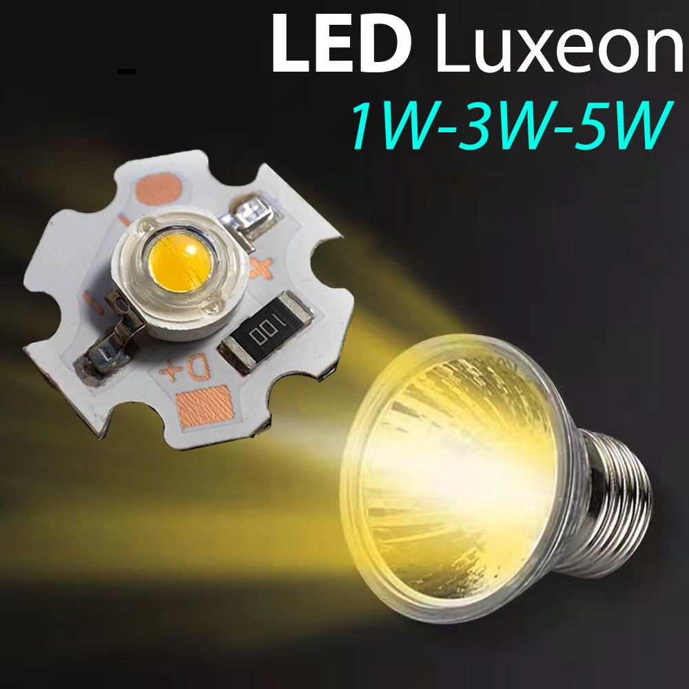 Chip Led Luxeon-Pro 5V công suất bóng LED 1W,3W,5W Đã hàn sẵn đế nhôm ...