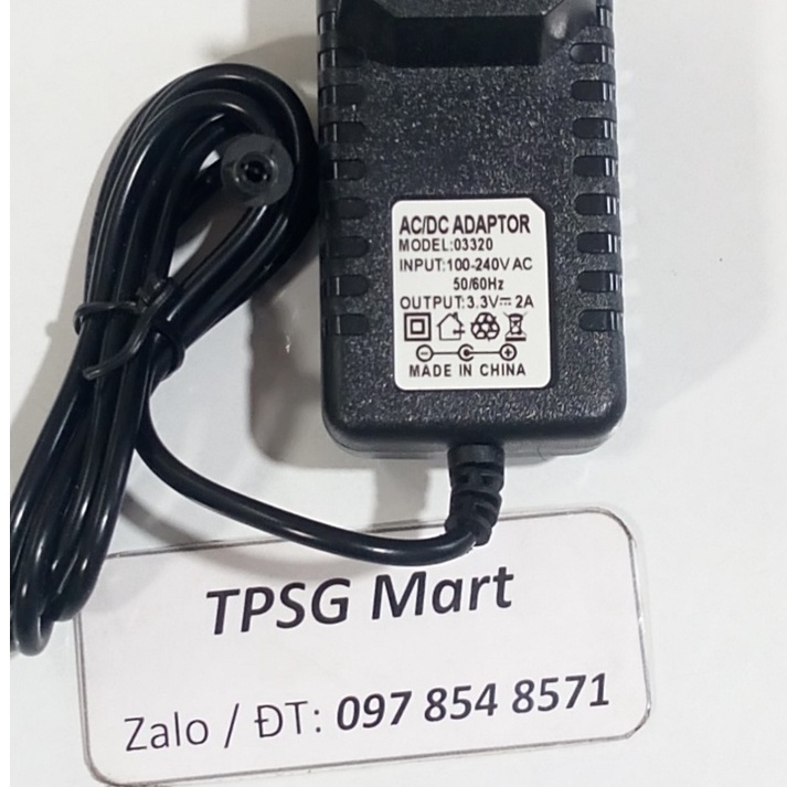 Nguồn Adapter DC 3.3V - 2A / 3.3V - 4.55A (ZIN) (Đầu Lớn chuẩn 5.5mm X ...