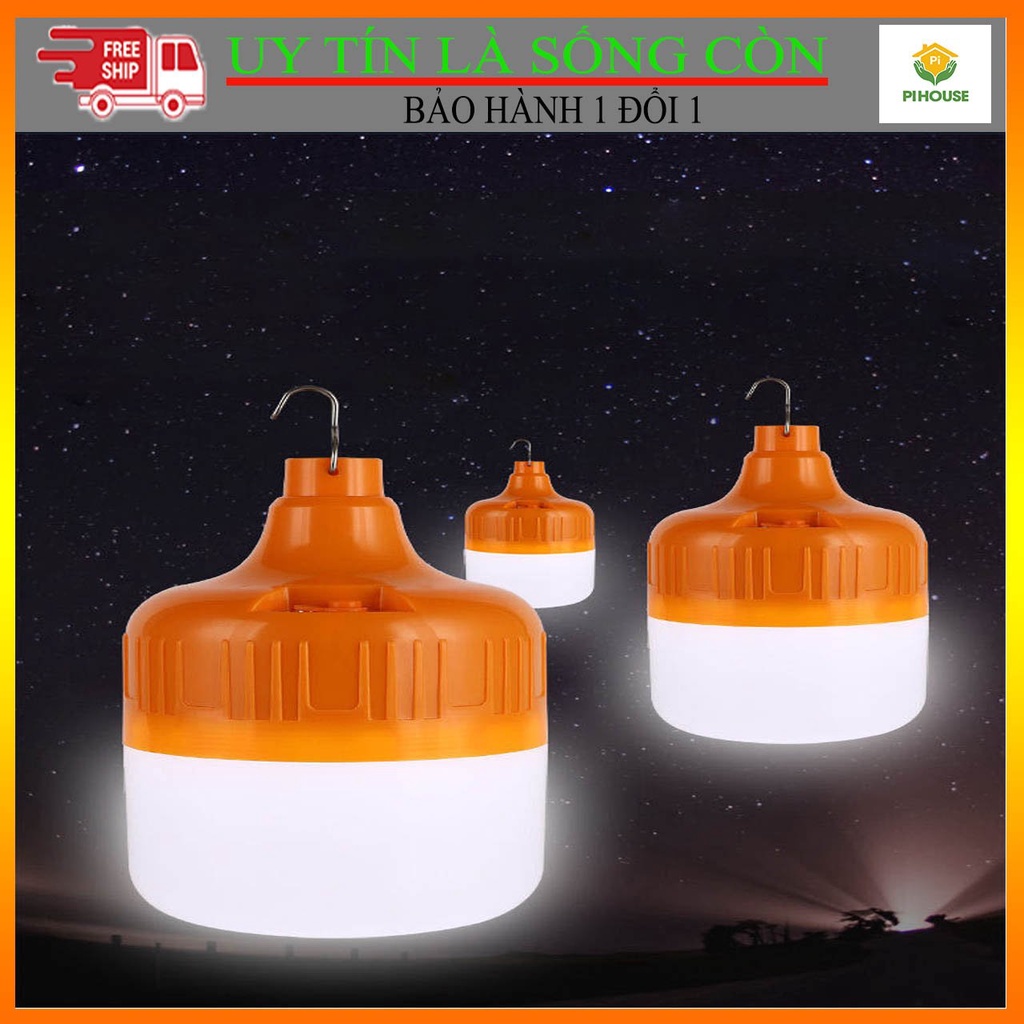 Bóng Tích Điện Bóng Đèn Sạc Tích Điện Đa Năng Kèm Móc Treo Đèn Led Akio 60w siêu sáng | Shopee ...